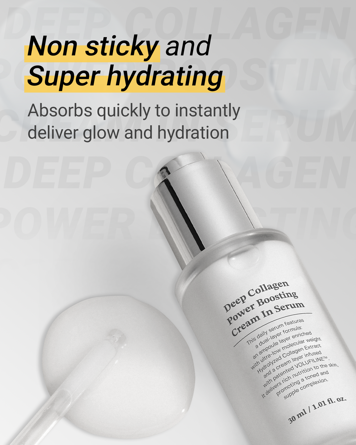 Deep Collagen Power Boosting Cream In Serum
